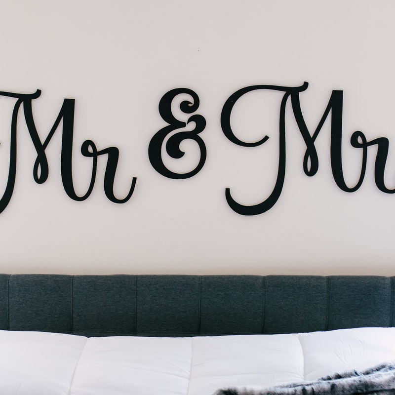 Mr and Mrs Letters - Etsy