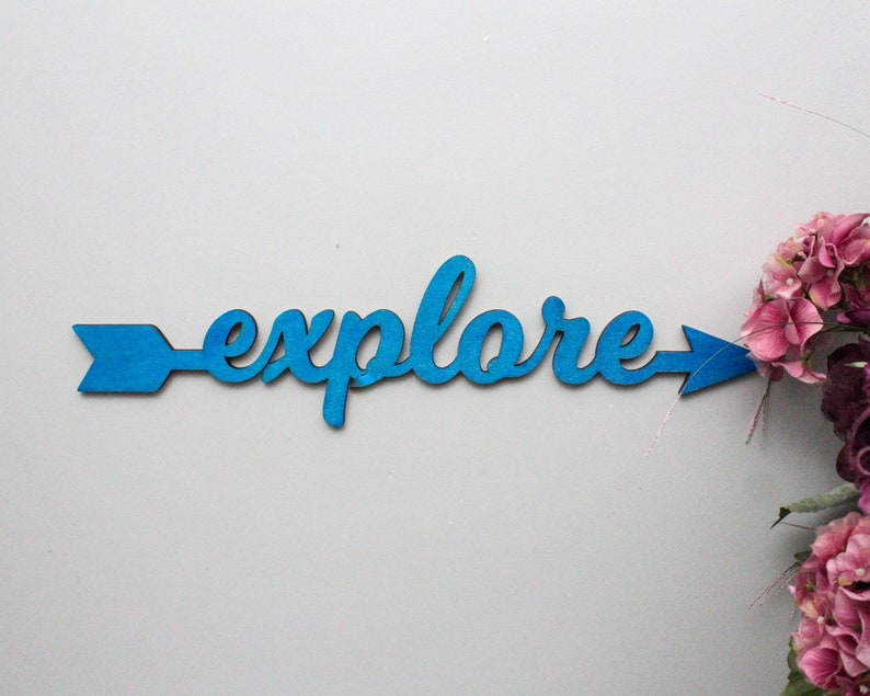 Explore Arrow Wood Sign Wanderlust Design Boho Nursery | Etsy