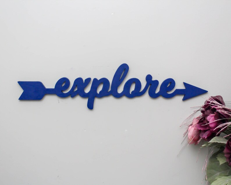 Explore Arrow Wood Sign Wanderlust Design Boho Nursery | Etsy