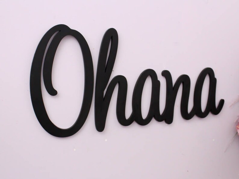 Ohana Wooden Letters Hawaiian Family Sign Ohana Wood Sign | Etsy