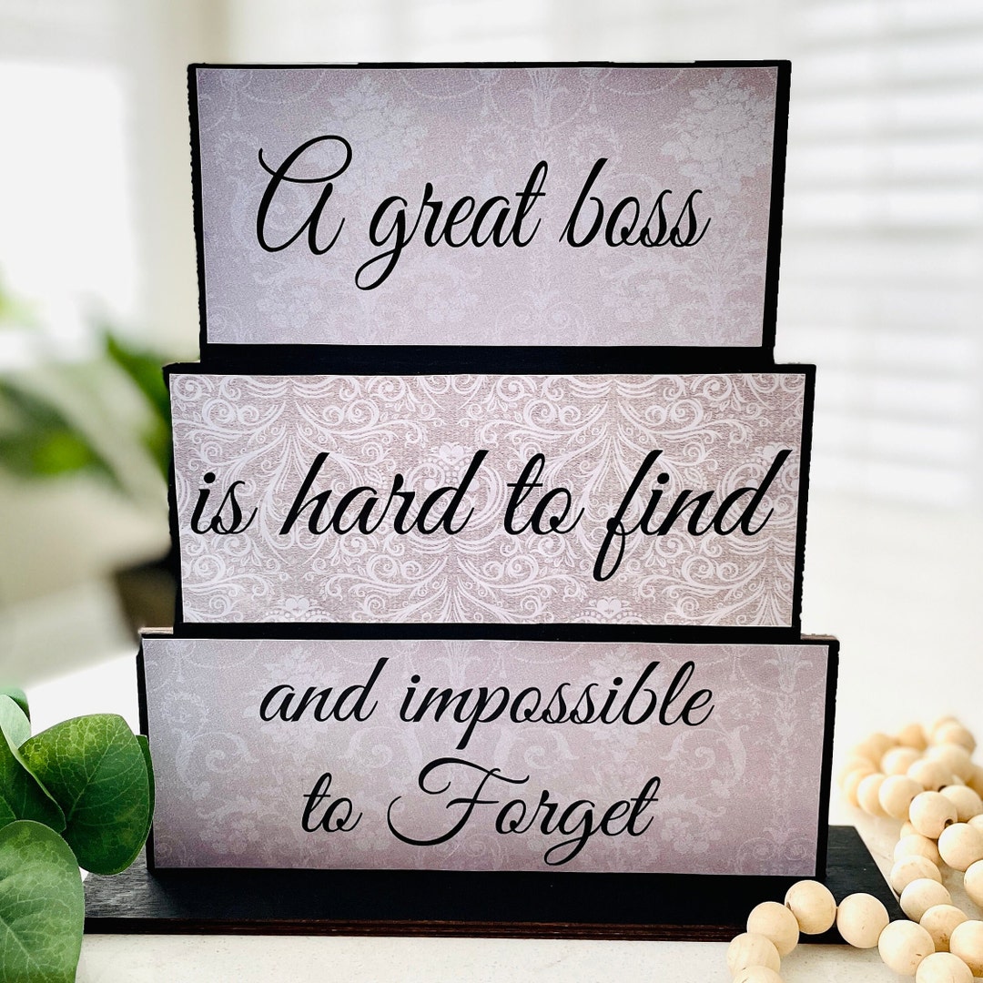 Gift for Boss, Boss Leaving Gift, A Great Boss is Hard to Find and ...