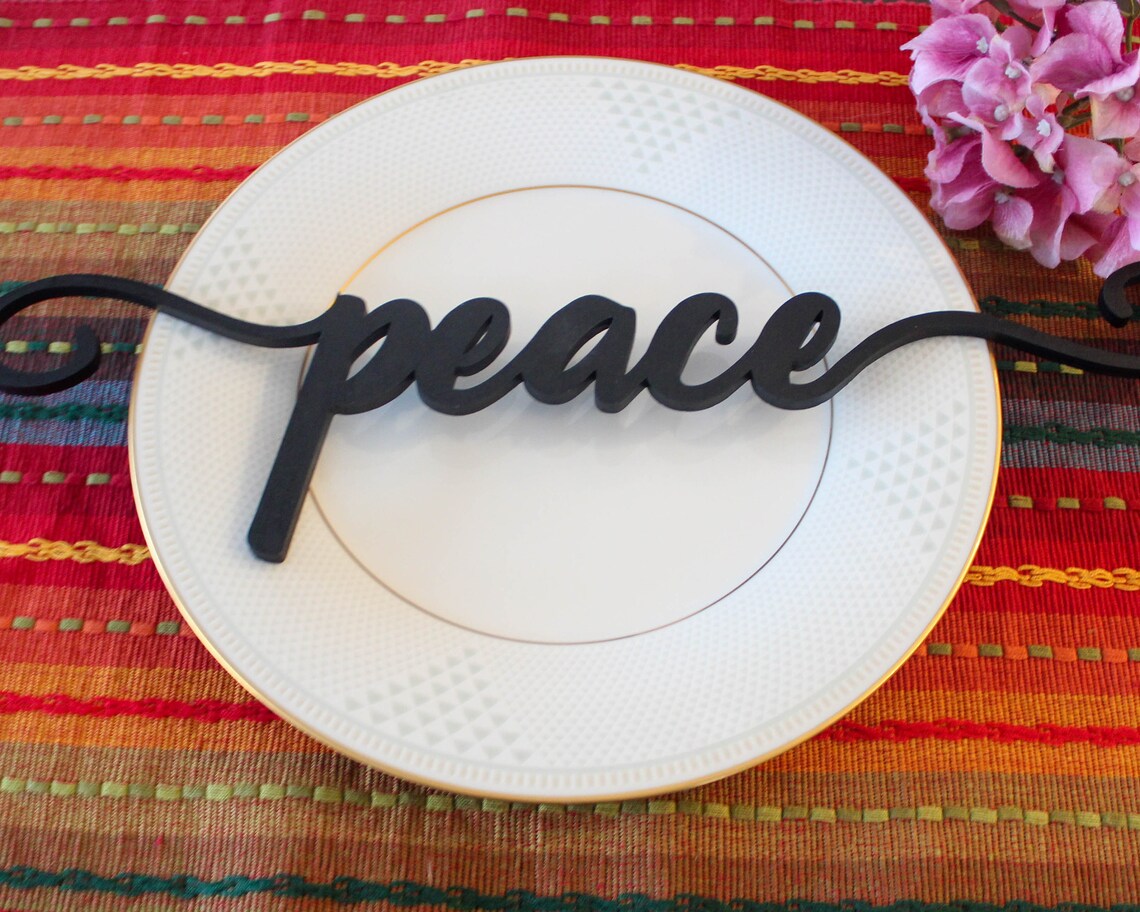 Thanksgiving Table Setting Reusable Place Cards 3D Festive - Etsy Canada