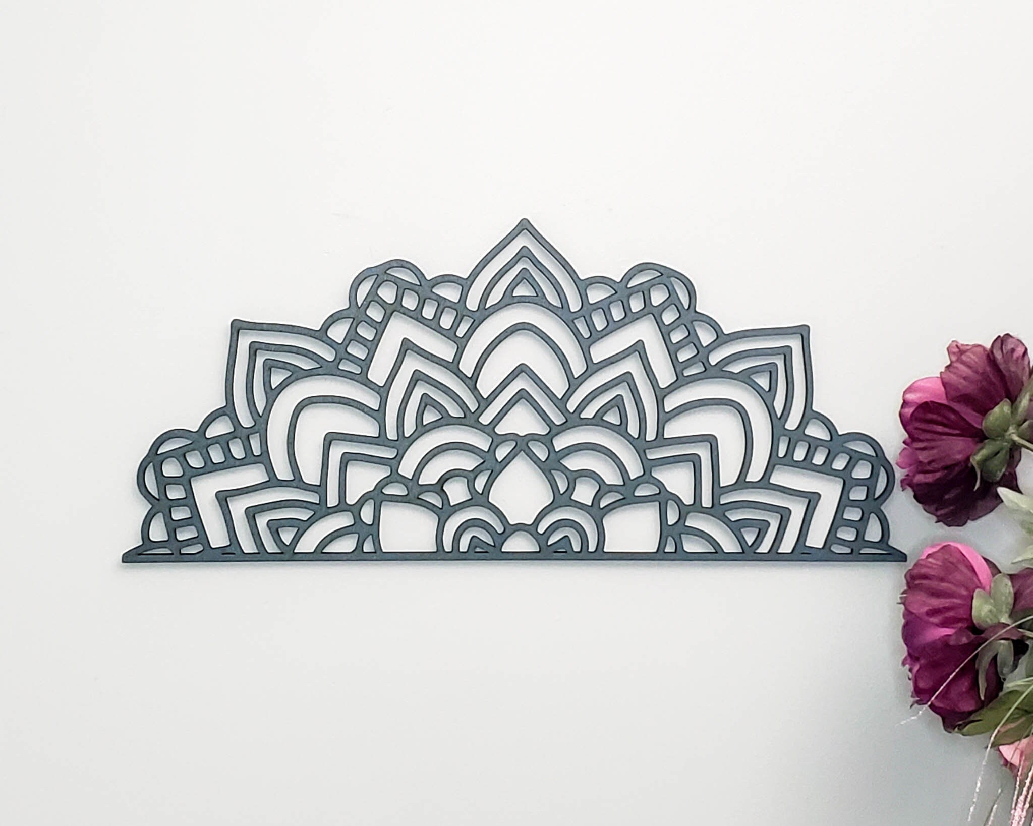 Half Wall Mandala Sign Laser Cut Wall Mandala Floral Mandala | Etsy Canada