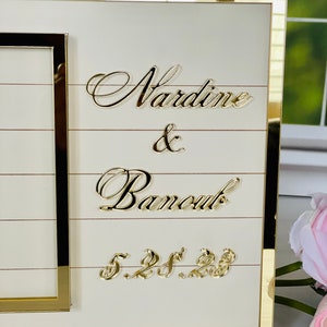 Personalized Photo Frame for Couples With Name and Wedding Date, Unique ...