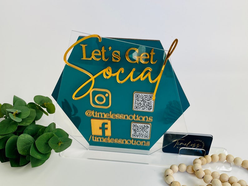 QR Code Sign Social Media Sign for Vendor Markets Scan to - Etsy