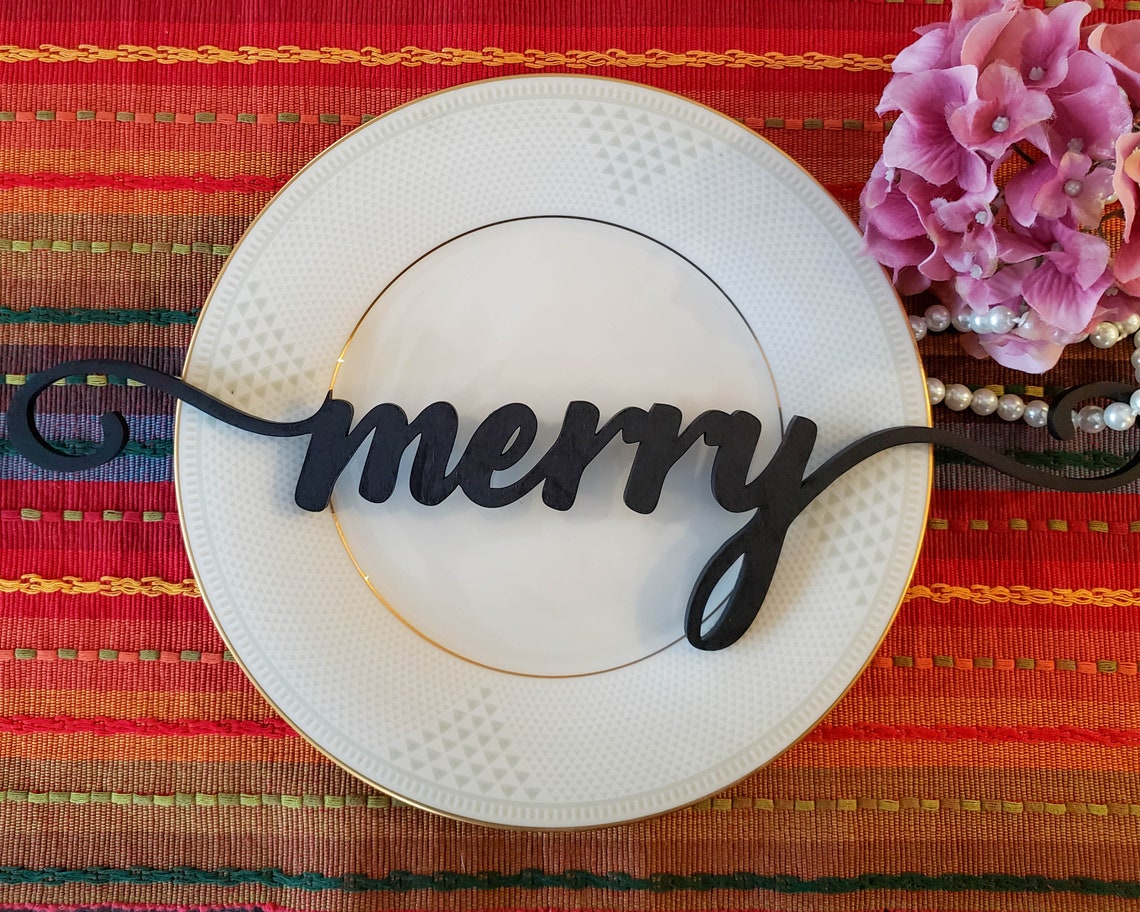 Thanksgiving Table Setting Reusable Place Cards 3D Festive - Etsy Canada