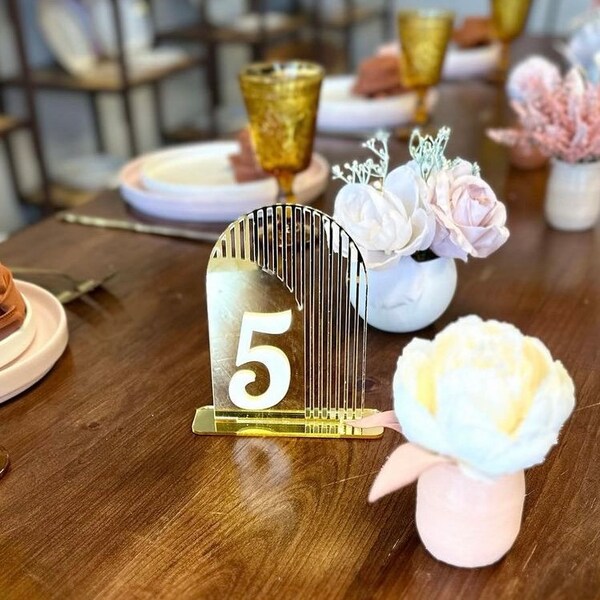 Arch Table Numbers - Etsy