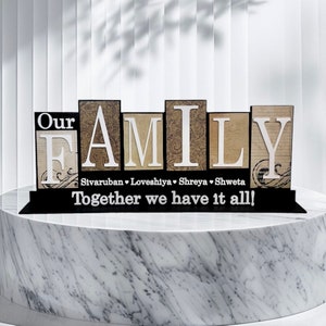 Our Family Wooden Sign, Wife Gift, Blended Wedding Gift, Mother's Day ...