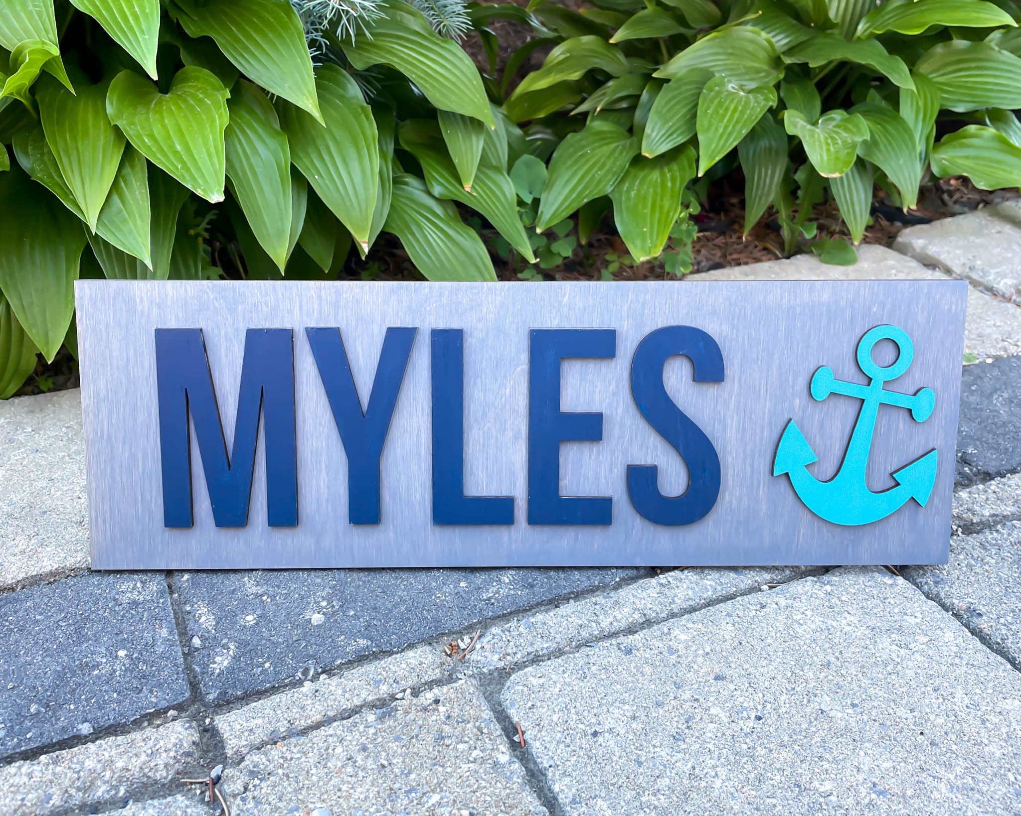Anchor Name Sign Boys Nautical Nursery Decor Nautical Boys - Etsy Canada