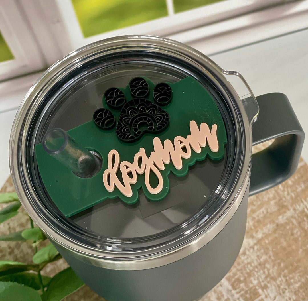 Dog Mom Tumbler Topper: Custom Name Plate for Stanley & YETI - Etsy