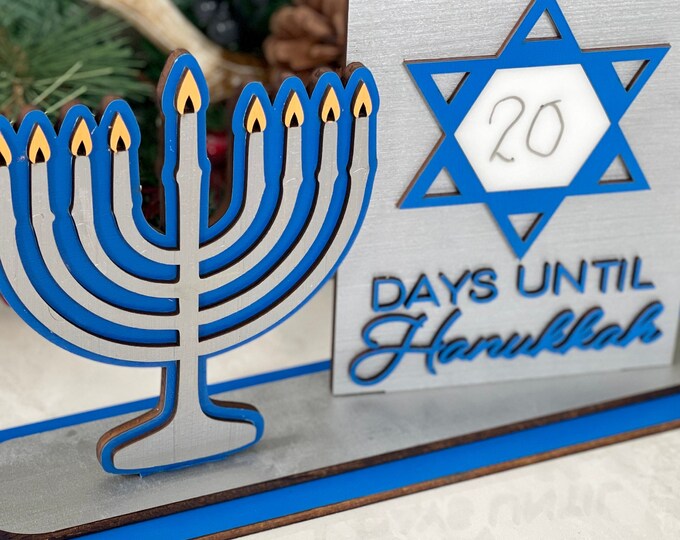 12 Days of Hanukkah Ornaments, Countdown Hanukkah Tag, Holiday ...