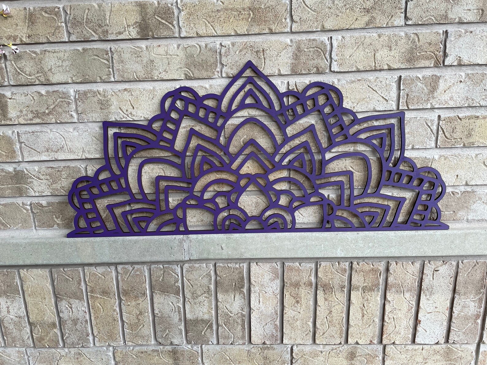 Half Wall Mandala Sign Laser Cut Wall Mandala Floral Mandala | Etsy Canada