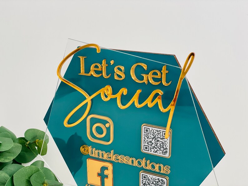 QR Code Sign Social Media Sign for Vendor Markets Scan to - Etsy