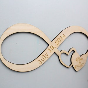 Infinity Heart Sign Infinity Love Sign With Names and Wedding | Etsy Canada