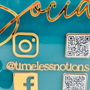 QR Code Sign Social Media Sign for Vendor Markets Scan to - Etsy