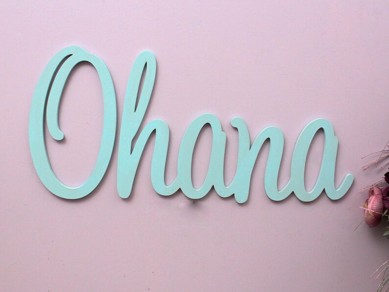 Ohana Wooden Letters Hawaiian Family Sign Ohana Wood Sign | Etsy