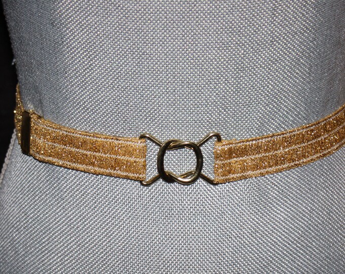 Gold Fabric Disco Belt, Gold Sparkly Belt, Stretch Adjustable - Etsy