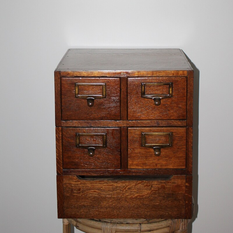 Card Catalog Cabinet - Etsy