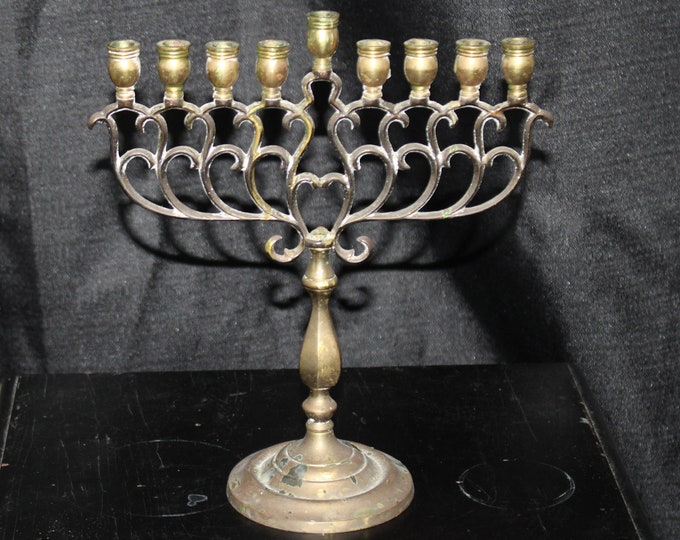 Vintage Brass Menorah, Made in India - Etsy
