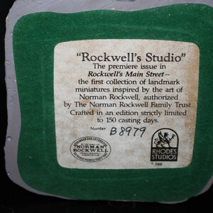Rockwell Studio, Norman Rockwell's Main Street 1988, Numbered Sculpture ...