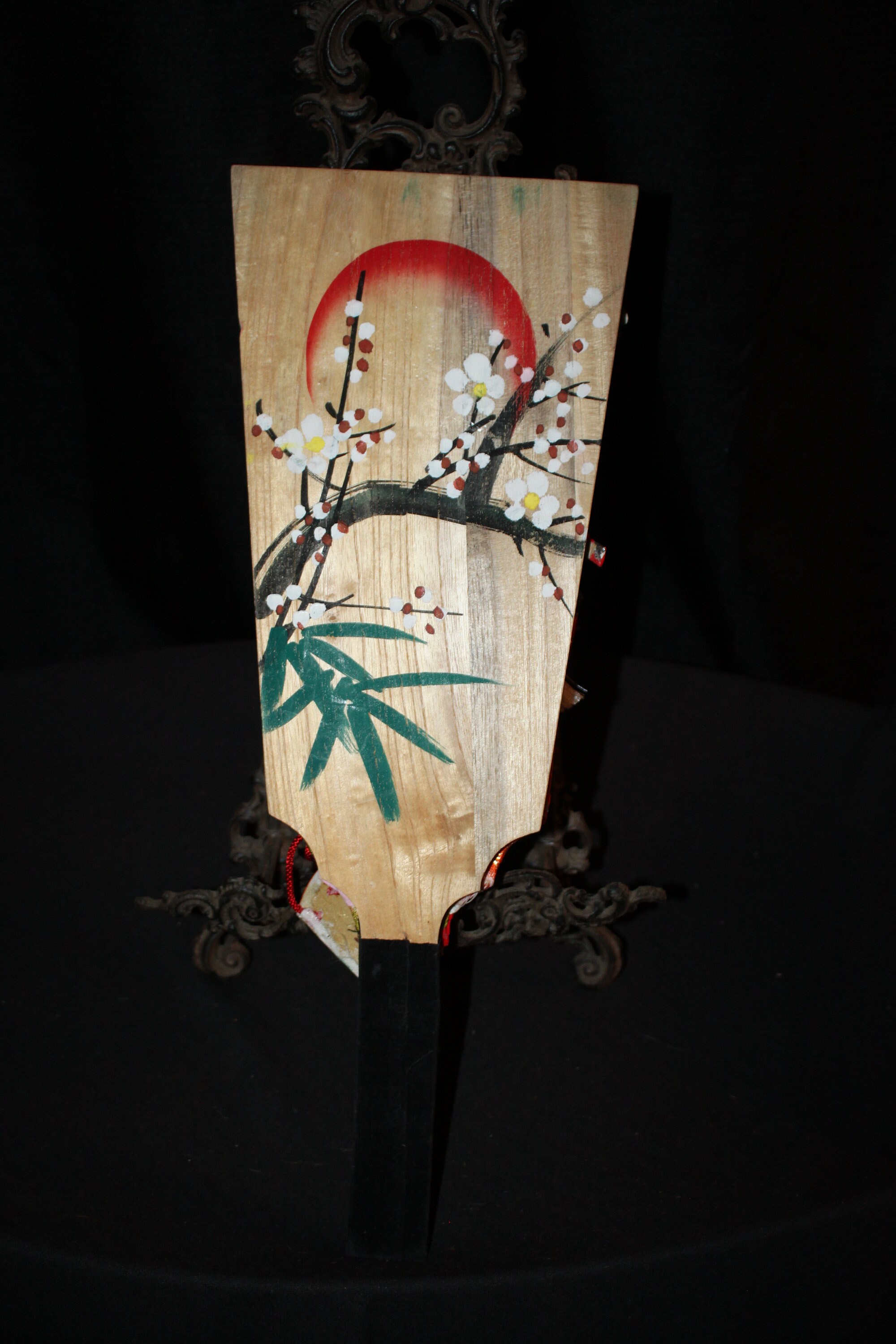 Vintage Japanese Hagoita Paddle 19", Geisha, Painted, Wooden - Etsy