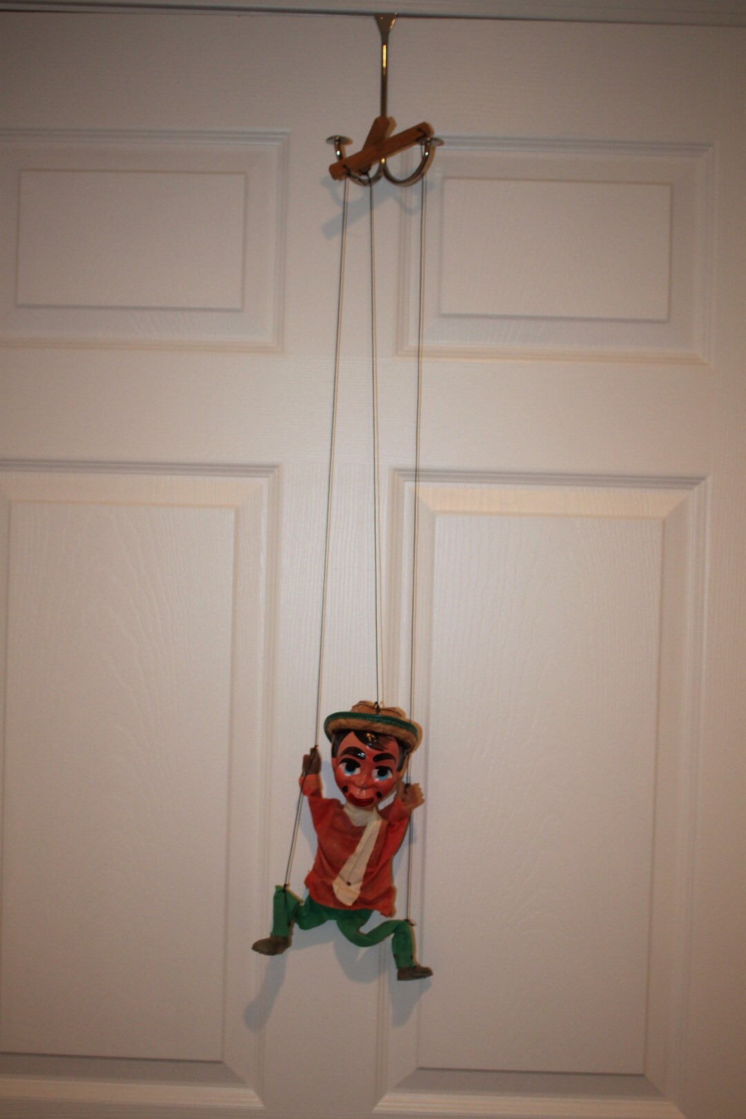 Vintage Straw Hat Man Marionette - Etsy