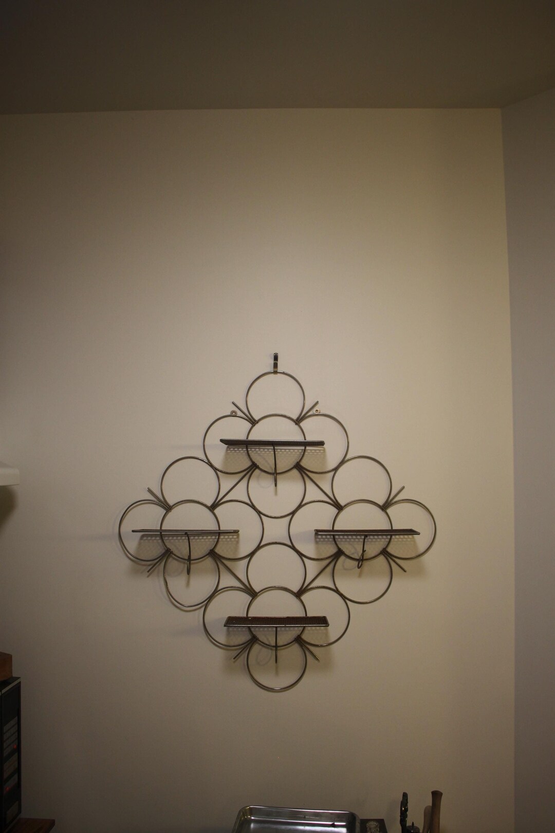 Vintage Wire Wall Hanging Shelf, Funky, Groovy, Plant Stand, Wire ...