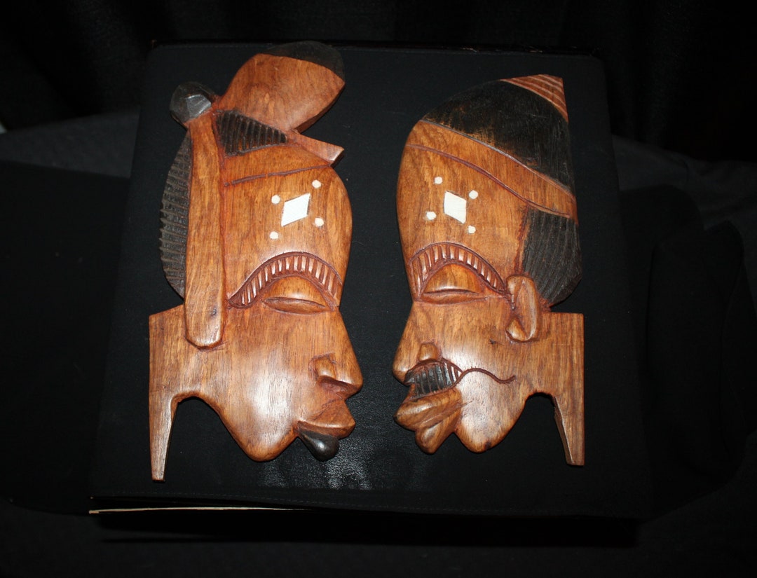 Pair of Ethnic, Tribal Profile Masks - Etsy