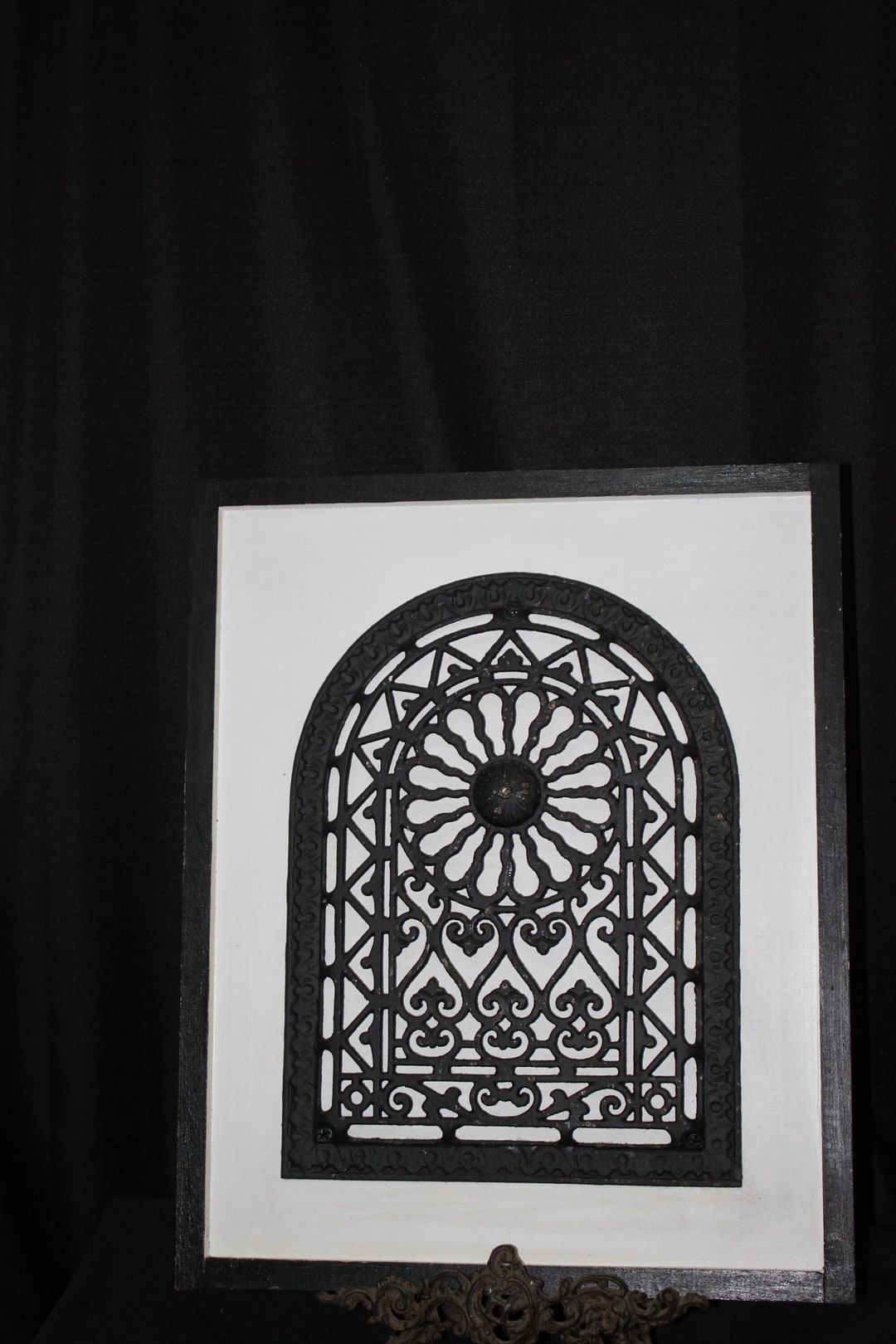 Dome Style Cast Iron Furnace Grate, Mounted Wall Grate, Arch or Dome ...