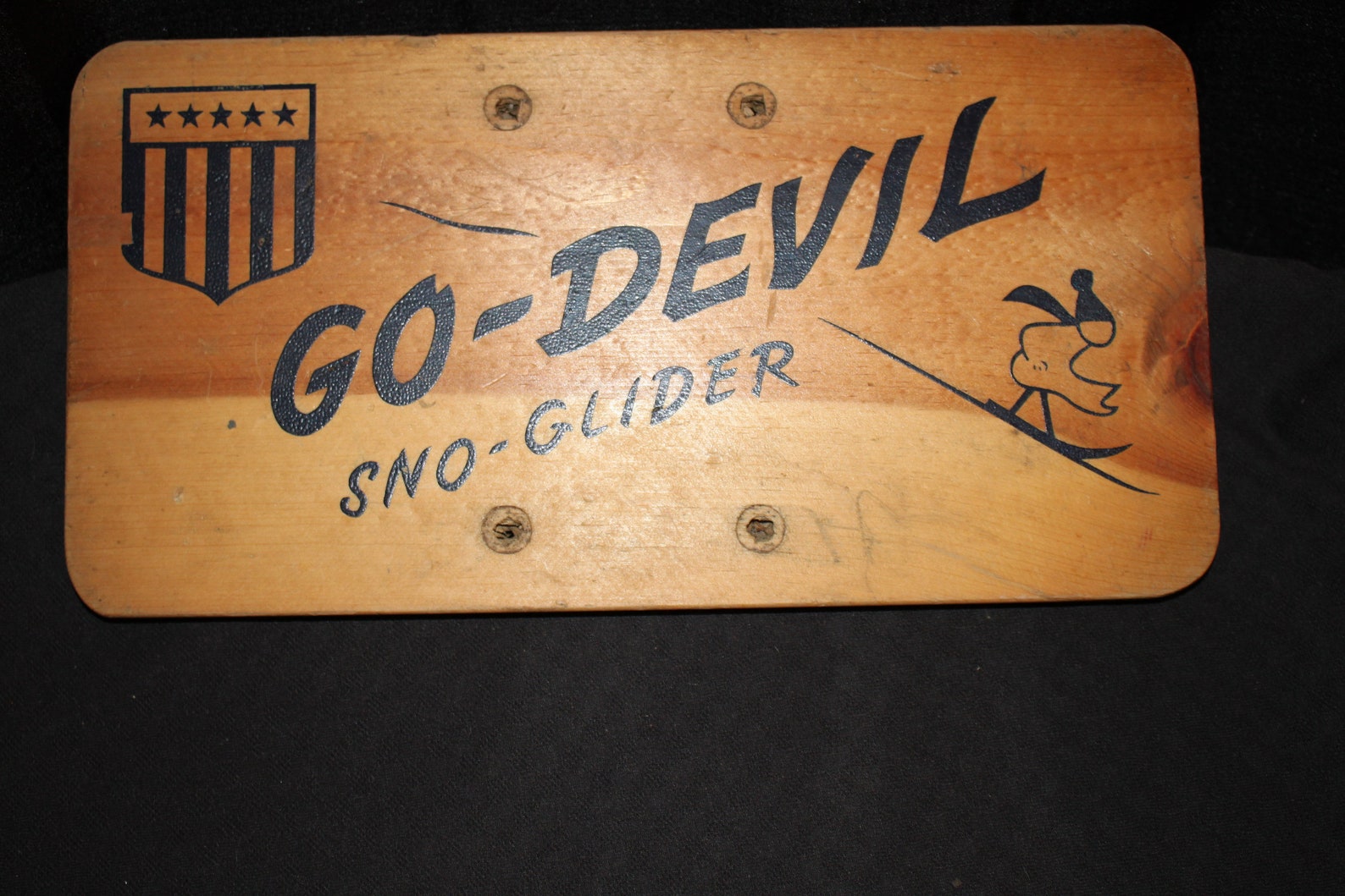 Vintage Go-devil Sno-glider Seat Wood Sign Advertising NY | Etsy
