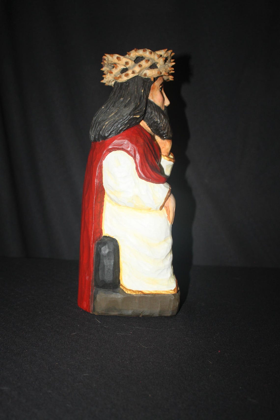 Larger Hand Carved Polish Folk Art Statue of Jesus, Artist Signed - Etsy