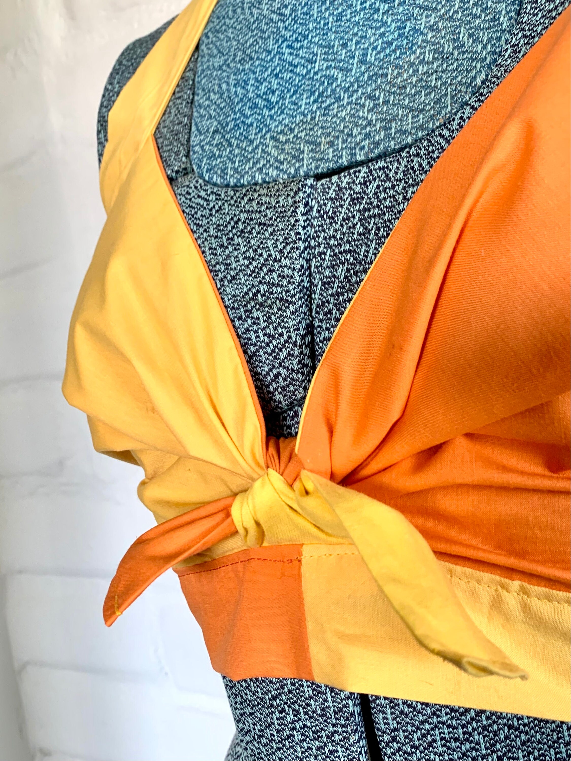 Vintage Inspired 1940s Colorblock Halter - Etsy