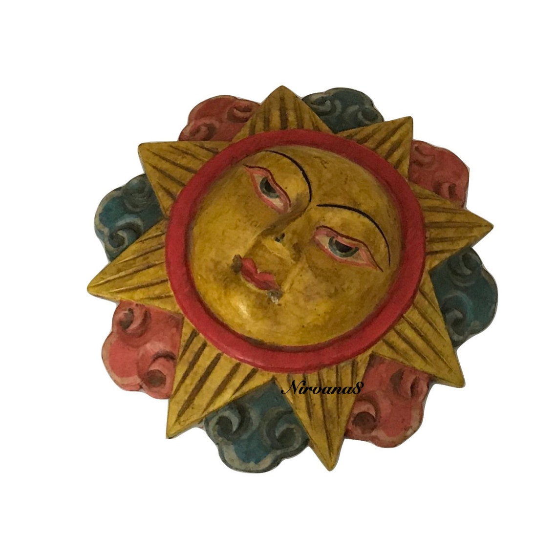Antique Sun God Mask - Etsy
