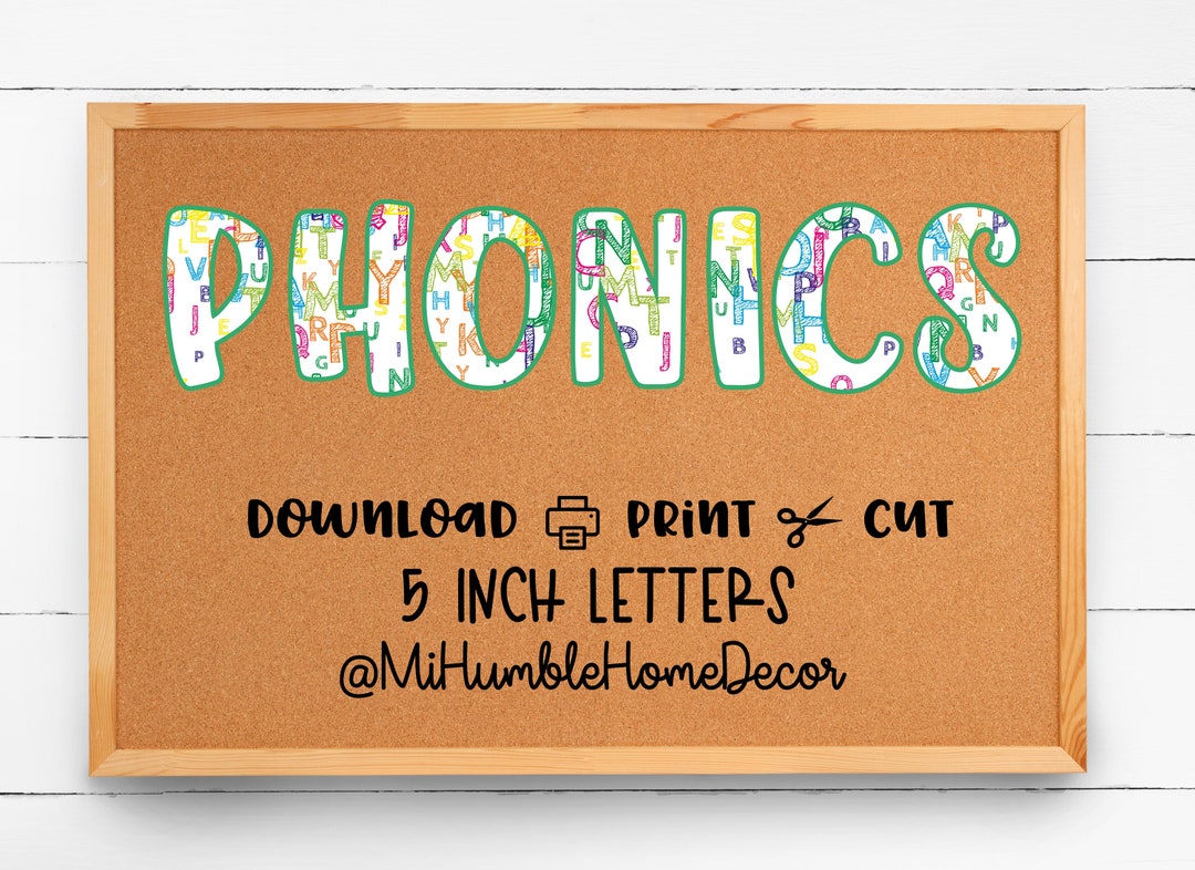 Phonics Bulletin Board- Back to School, Classroom Decor, Classroom ...