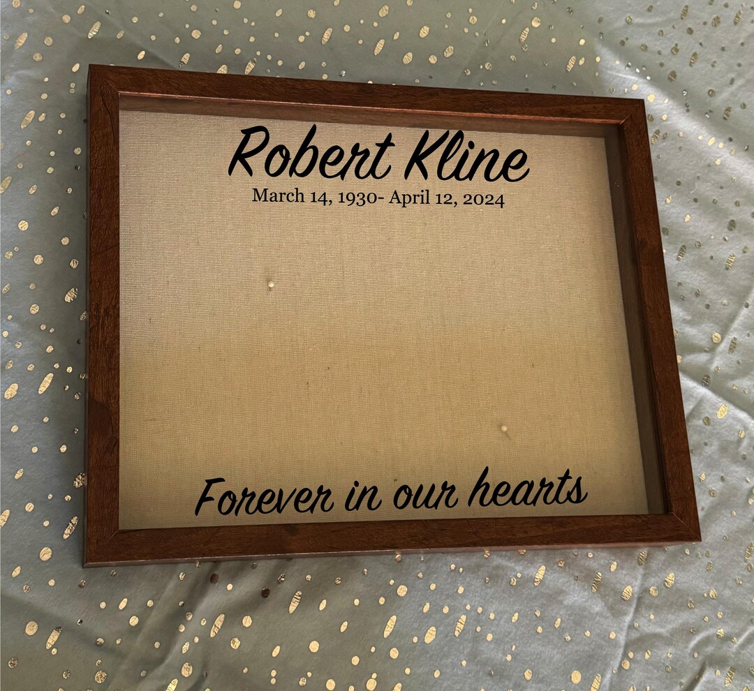 Custom Memorial Shadow Box – Personalized Name & Dates | 11x14x2 Inches ...
