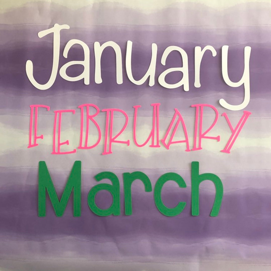 Months of the Year, Calendar, Classroom, Bulletin Board, Back to School ...