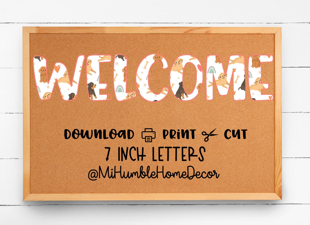 Welcome Dog Letters. Dog Bulletin Board. Dog Groomer Decor. Dog Groomer ...