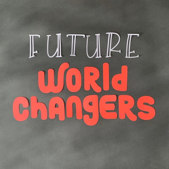 Future World Changers back to school bulletin board custom | Etsy
