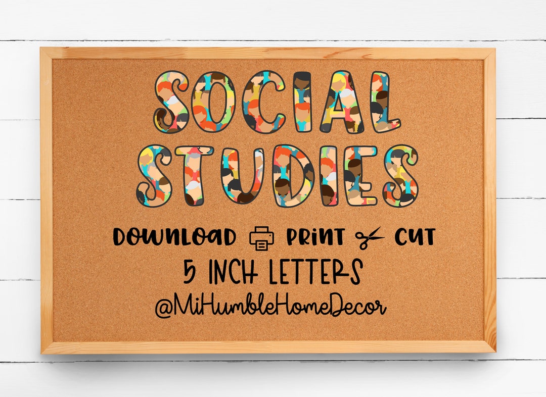 Social Studies Bulletin Board-digital File- Back to School, Classroom ...