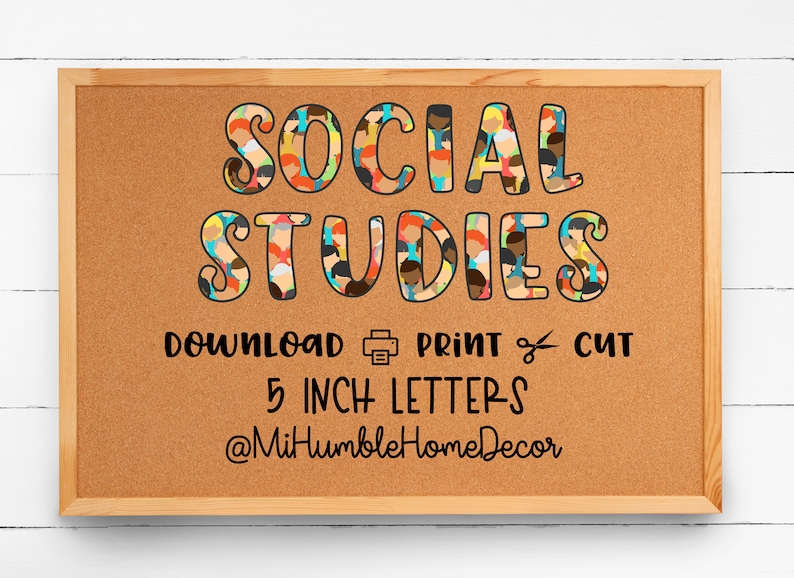 Social Studies Bulletin Board-digital File- Back to School, Classroom ...