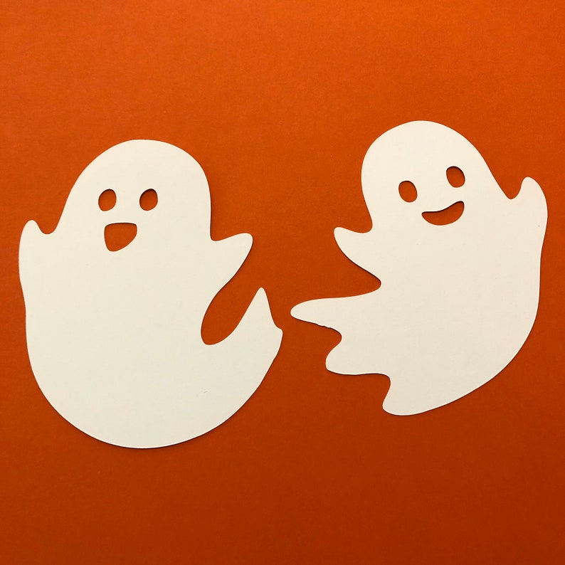 Ghost Cutouts Paper Shapes Bulletin Boards Halloween Paper - Etsy