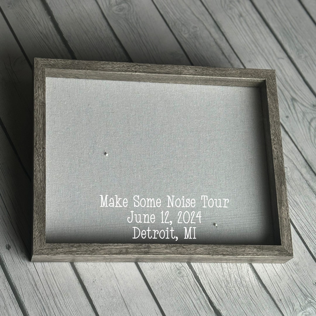 Concert Memory Custom Shadowbox, Personalized Gift, Custom Frame ...