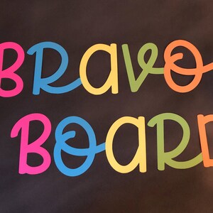 Bravo Board- Back to School Bulletin Board, Custom Board, Custom ...