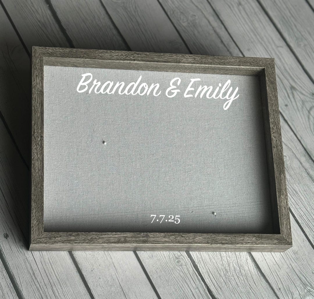 Personalized Couple Shadow Box – Custom Name & Date | Wedding ...