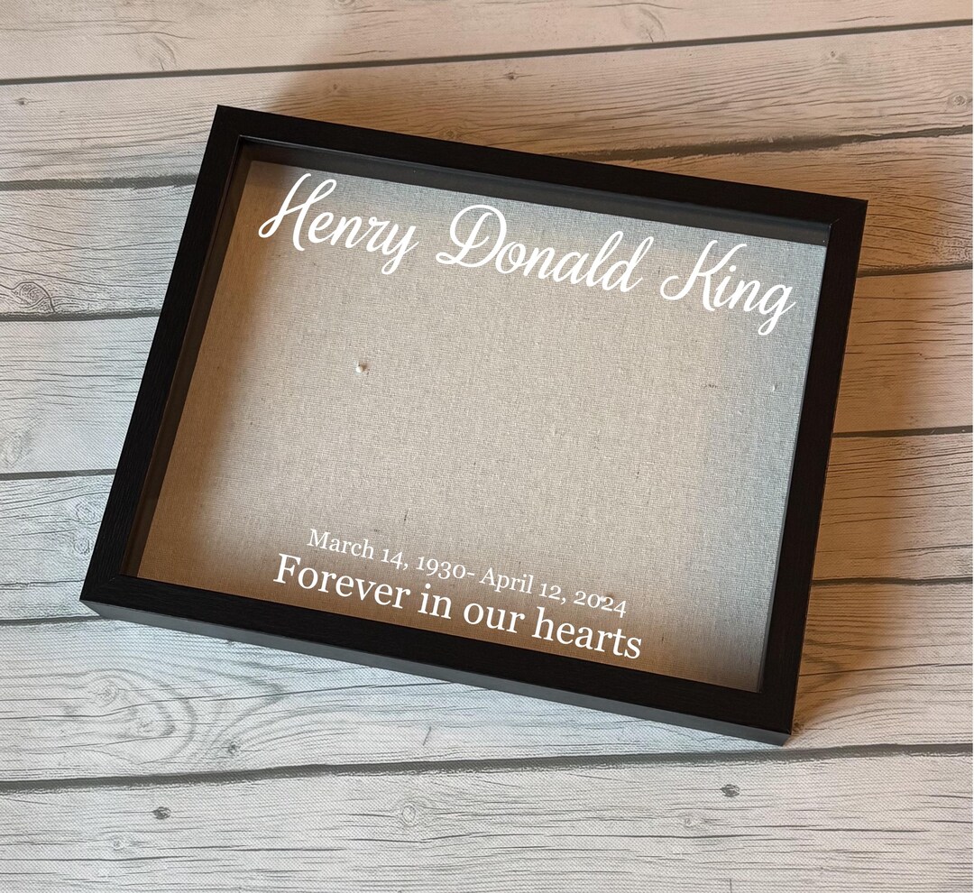 Celebration of Life Shadow Box | Personalized Memorial Frame ...