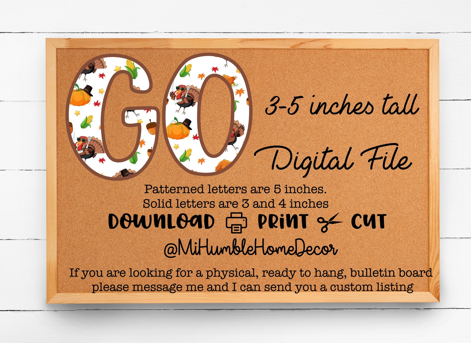 Gobble Til You Wobble Digital Download. Easy Print Decoration. November ...