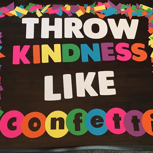 Teachers School Bulletin Board Cutouts Kindness Classroom - Etsy