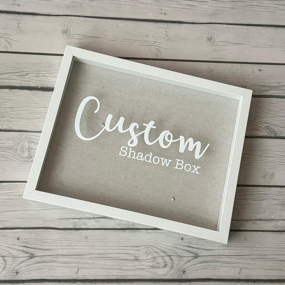 Custom Shadowbox, Personalized Gift, Custom Frame, Custom Decor, Custom ...