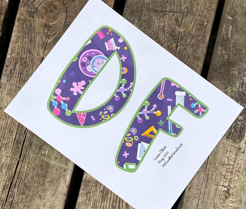 Letras de ciencias imprimibles en PDF / Alfabeto, números y puntuación ...