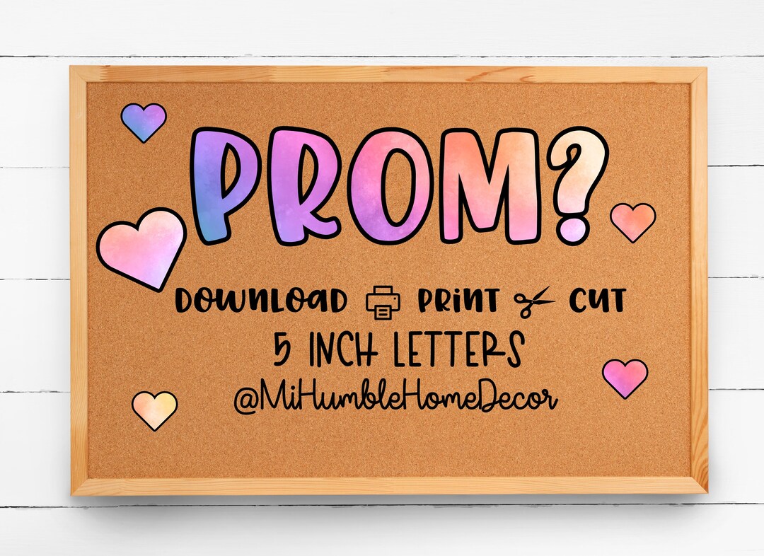 Promposal Prom, Poster Letters, Prom Date, Senior Prom, Download and ...
